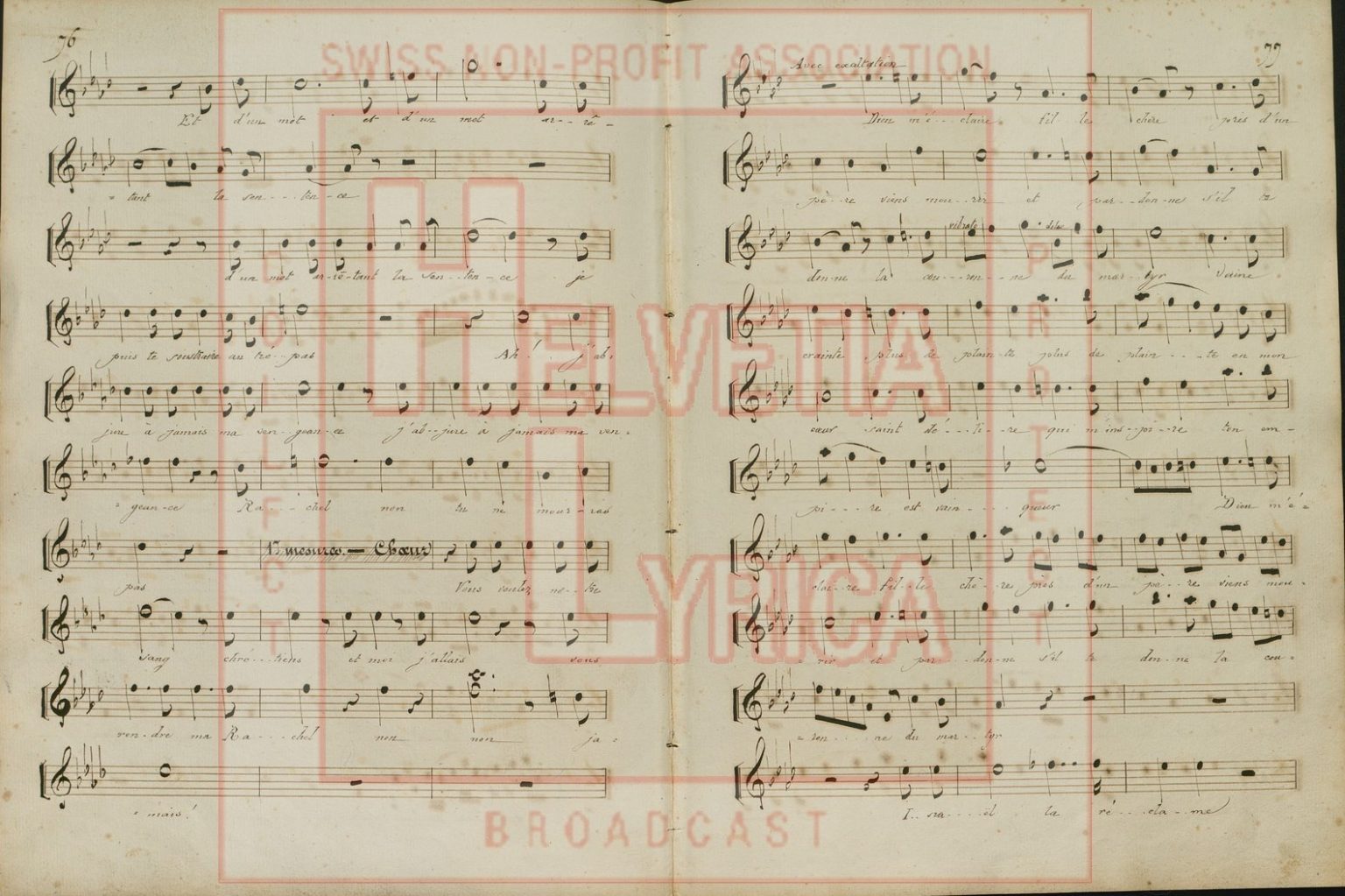 Helvetia Lyrica | ω.Halévy, La Juive, Partition, Eleazar.ω